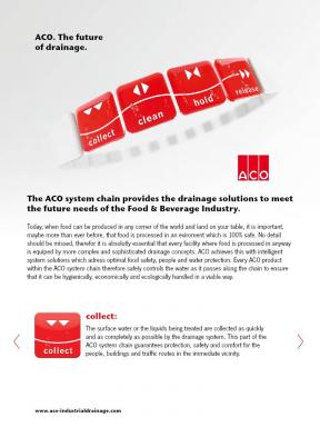 ACO. The future of drainage. | Food&Beverage | ACO Industrial Drainage